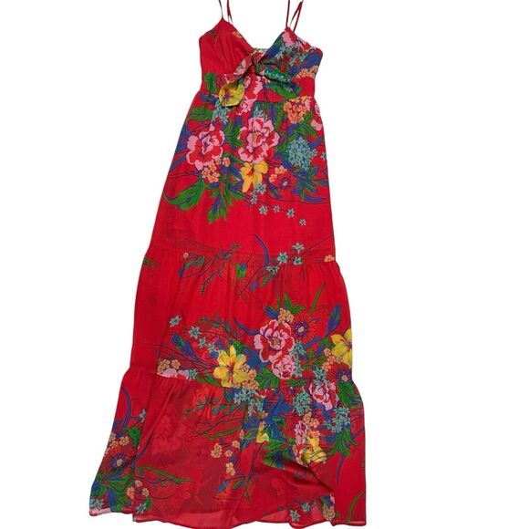 Flying Tomato | Dresses | Flying Tomato Floral Chiffon Tiered Maxi ...